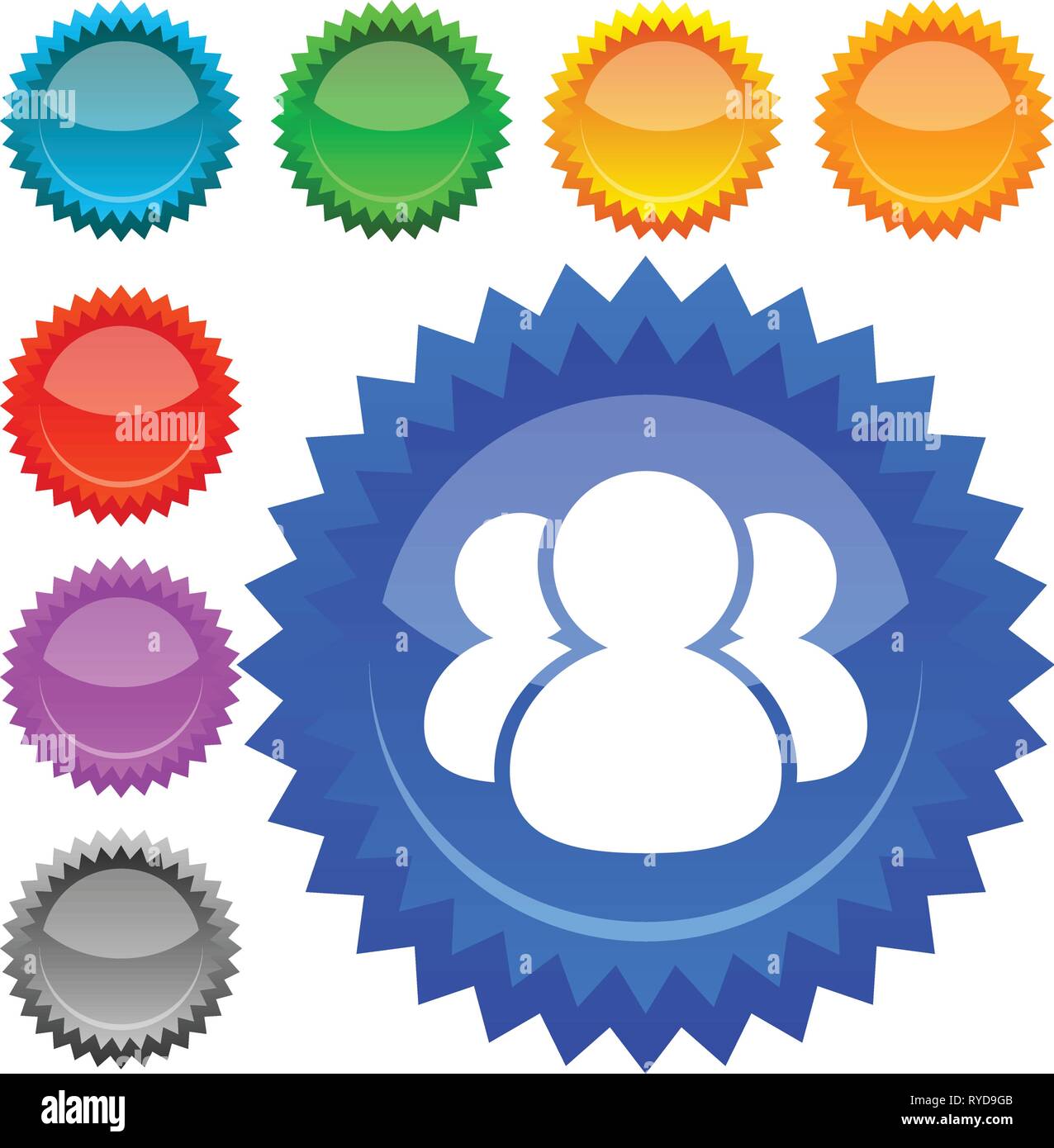Icon with figures symbol. Character, avatar icon Stock Vector Image ...