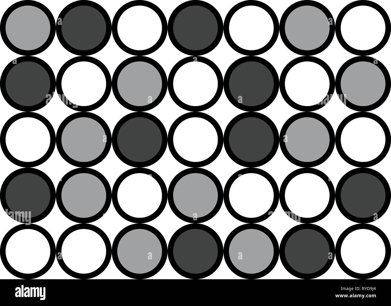 Abstract circle pattern grid with grey colours - illustration Stock ...