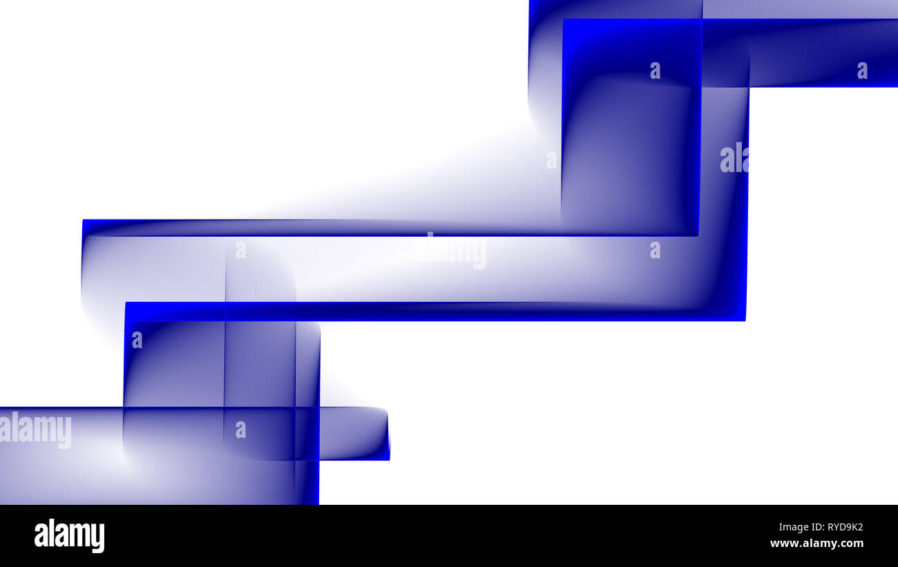 Abstract square and rectangle shapes illustration background Blue and ...