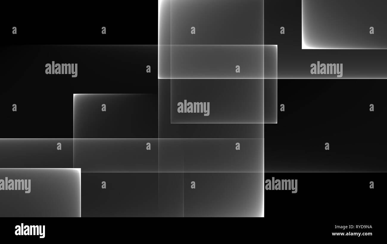 Abstract square and rectangle shapes illustration background Black and ...