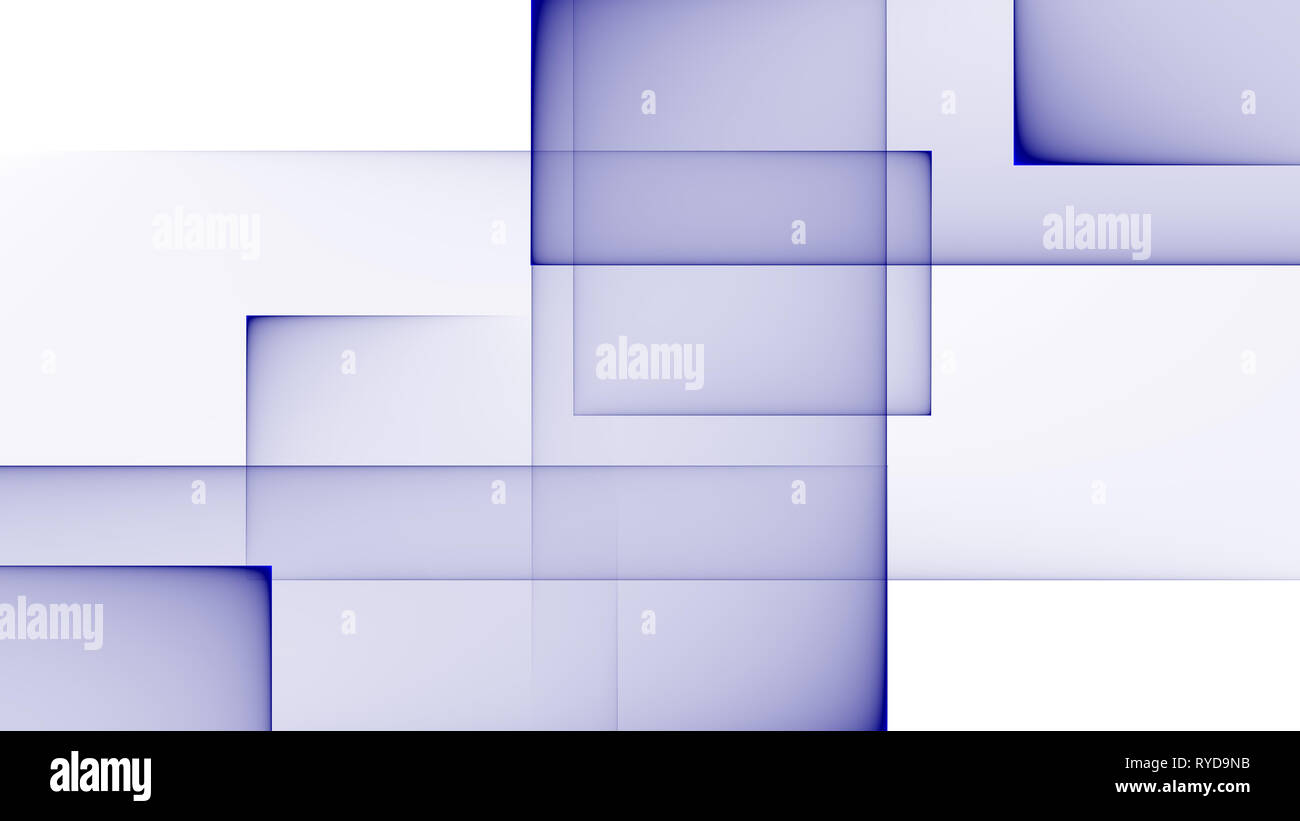 Abstract square and rectangle shapes illustration background Blue and ...