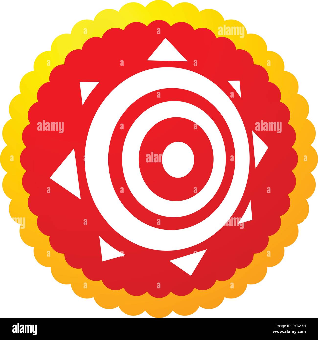 Icon with sun symbol. Solar energy, summer, sun icon Stock Vector Image ...