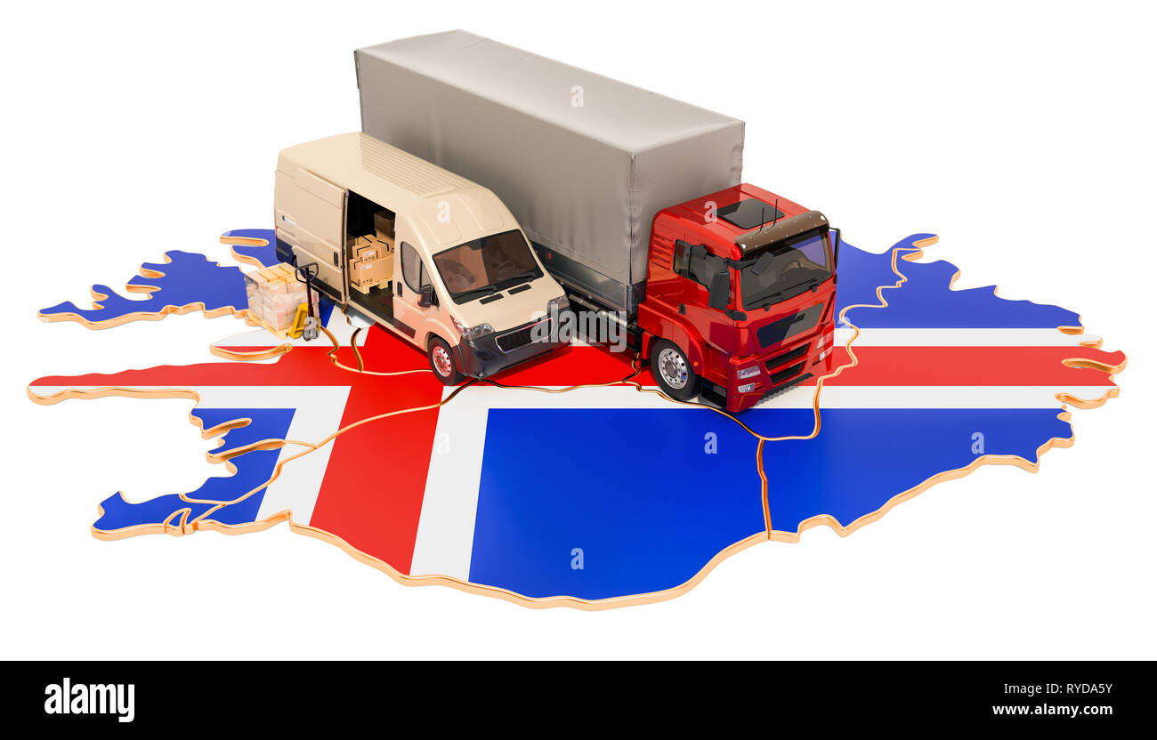 Iceland delivery van hi-res stock photography and images - Alamy