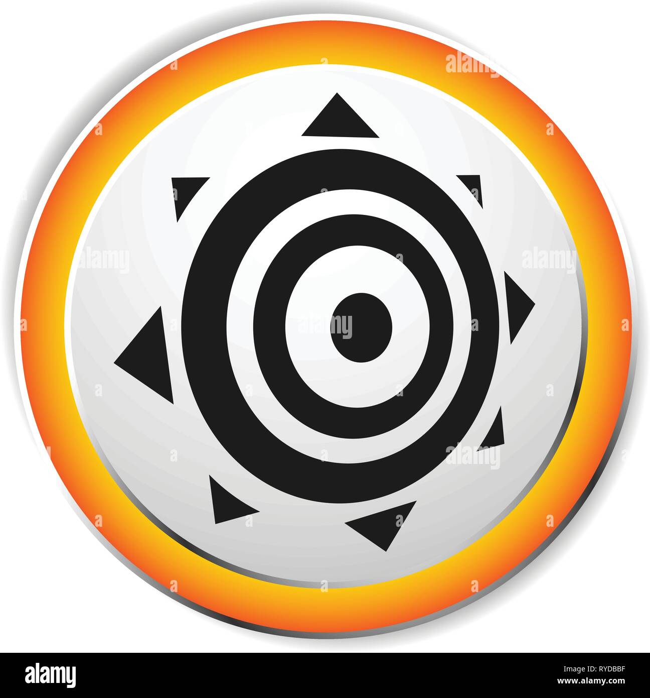 Icon with sun symbol. Solar energy, summer, sun icon Stock Vector Image ...