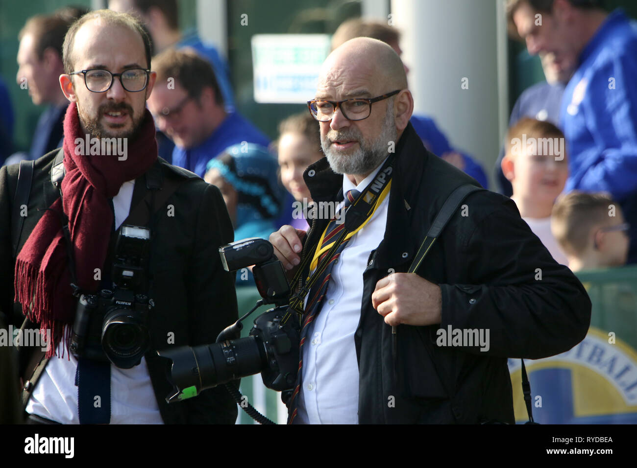 Archive Pictures: Members of the British media race to get into ...