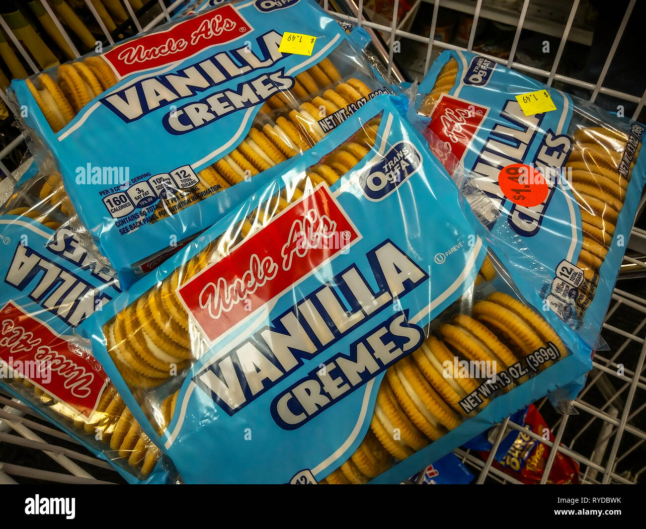 Uncle Al's brand vanilla creme cookies, "Fauxreos", done in a style ...