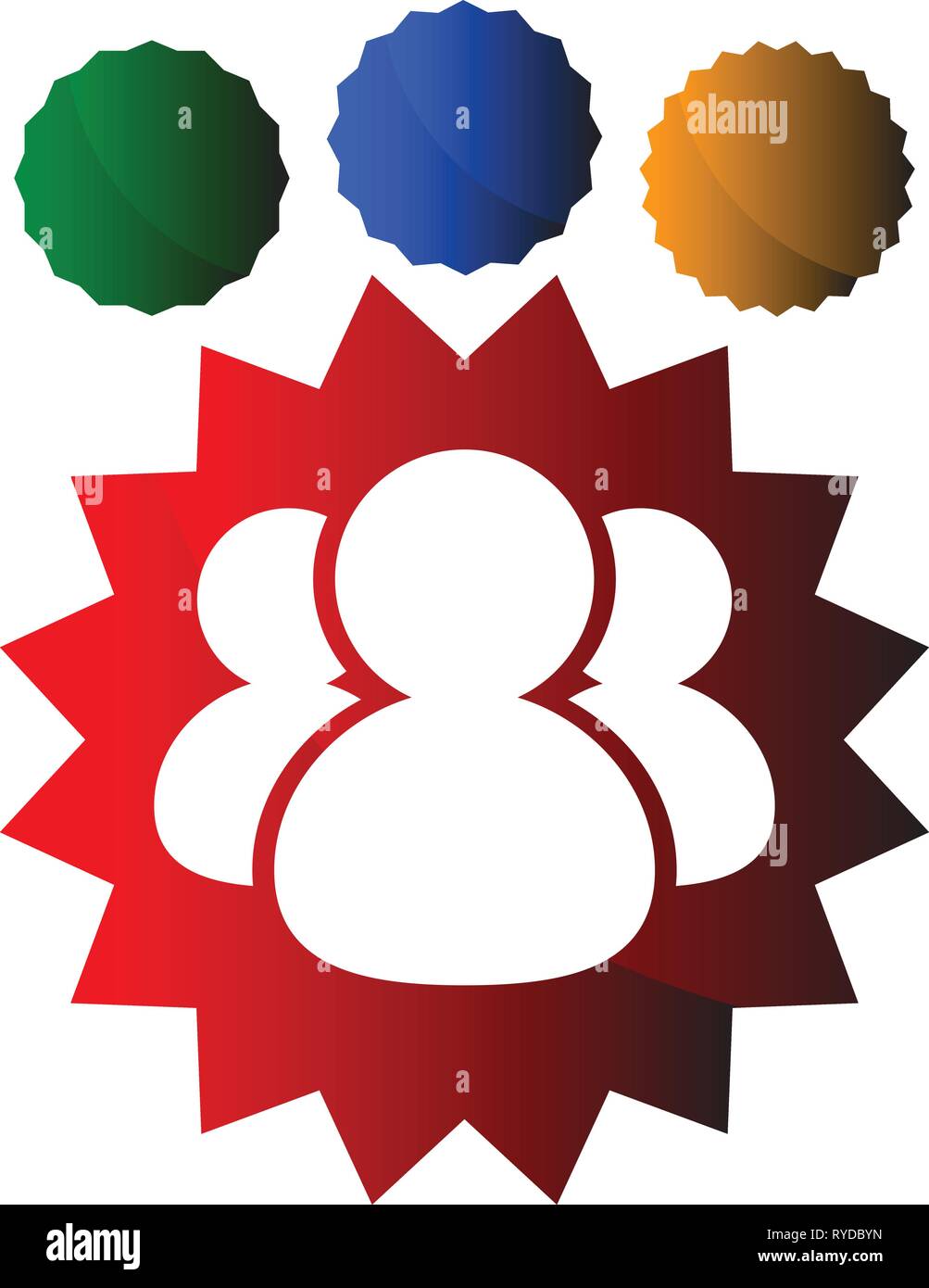 Icon with figures symbol. Character, avatar icon Stock Vector Image ...