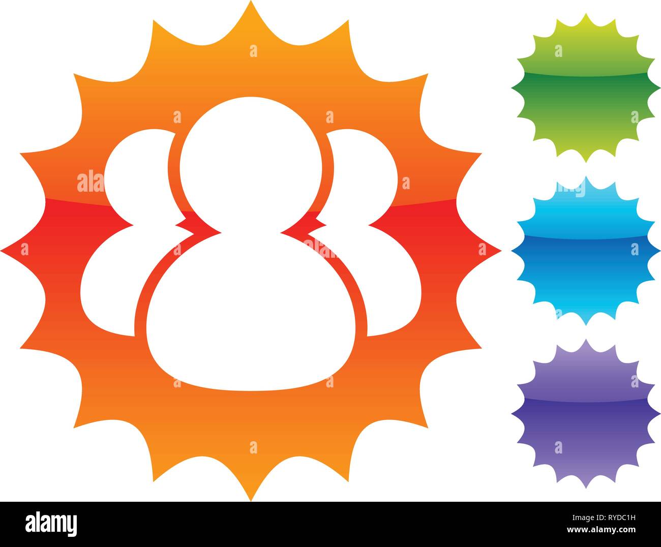 Icon with figures symbol. Character, avatar icon Stock Vector Image ...