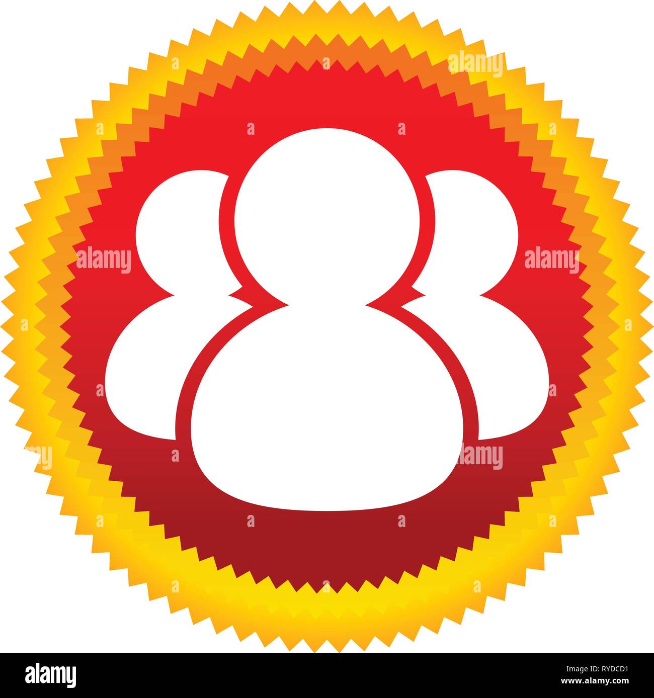 Icon with figures symbol. Character, avatar icon Stock Vector Image ...