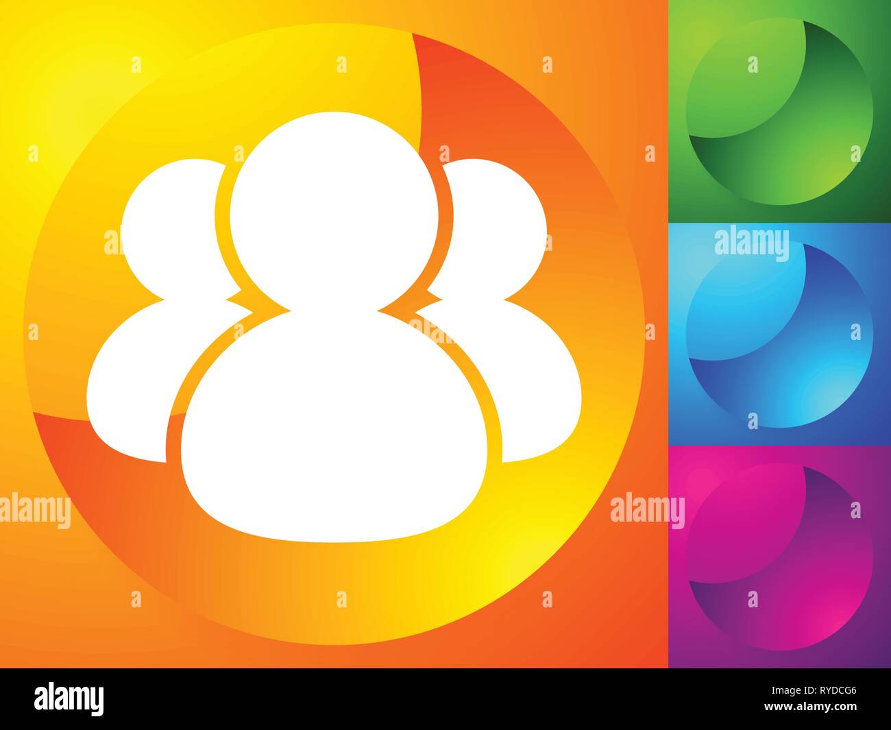 Icon with figures symbol. Character, avatar icon Stock Vector Image ...