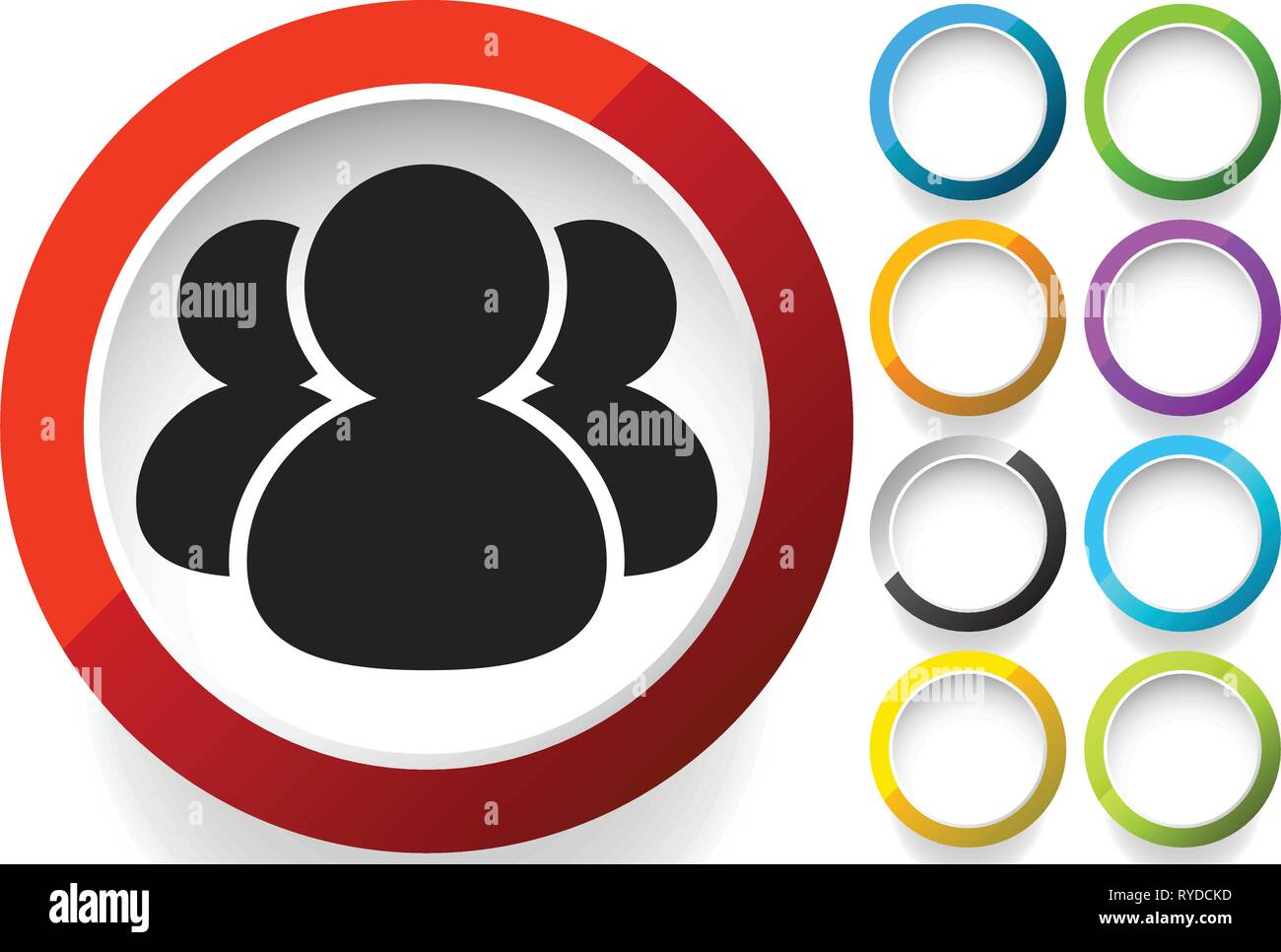 Icon with figures symbol. Character, avatar icon Stock Vector Image ...