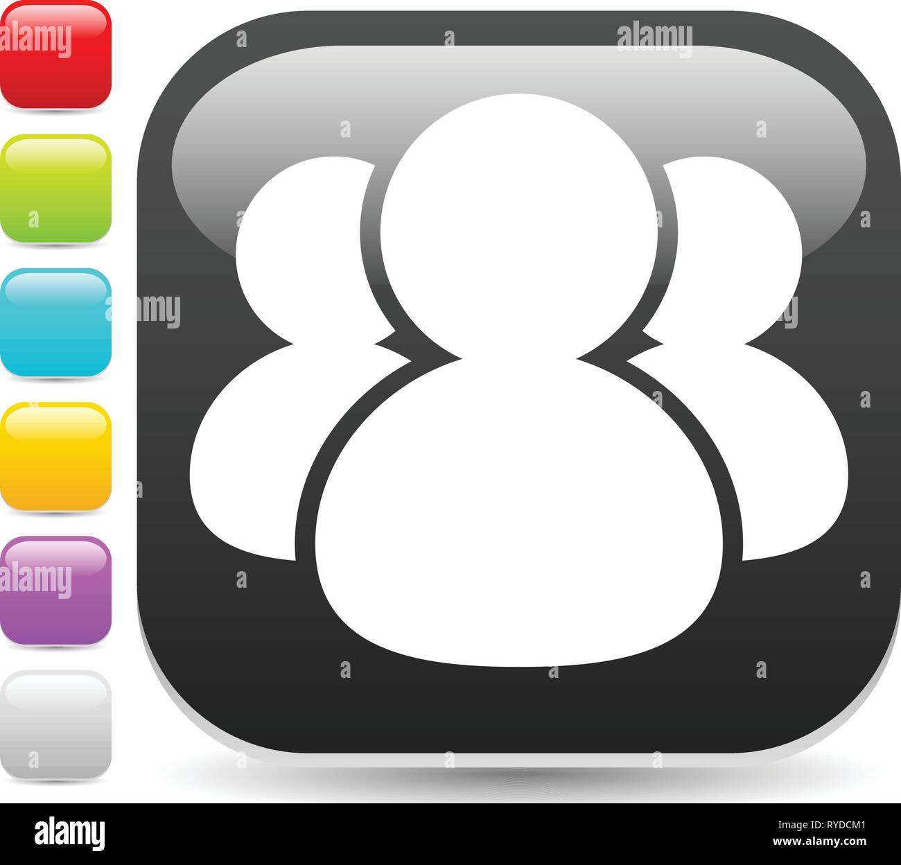 Icon with figures symbol. Character, avatar icon Stock Vector Image ...