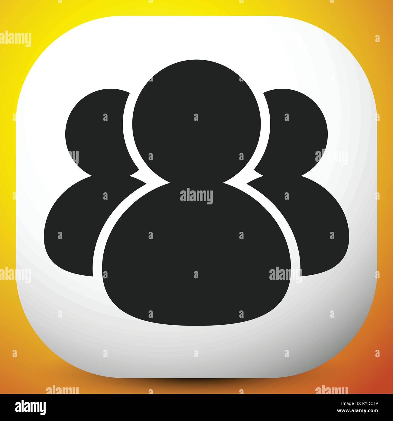 Icon with figures symbol. Character, avatar icon Stock Vector Image ...