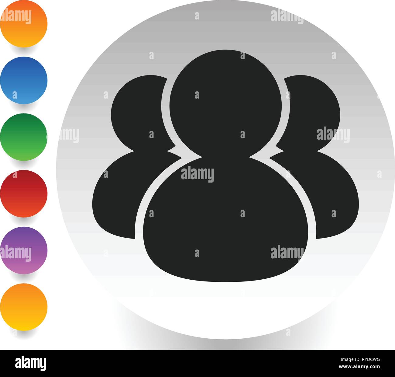 Icon with figures symbol. Character, avatar icon Stock Vector Image ...