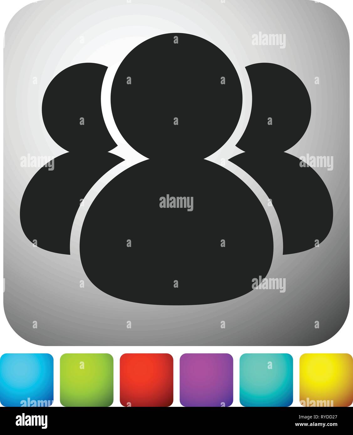 Icon with figures symbol. Character, avatar icon Stock Vector Image ...