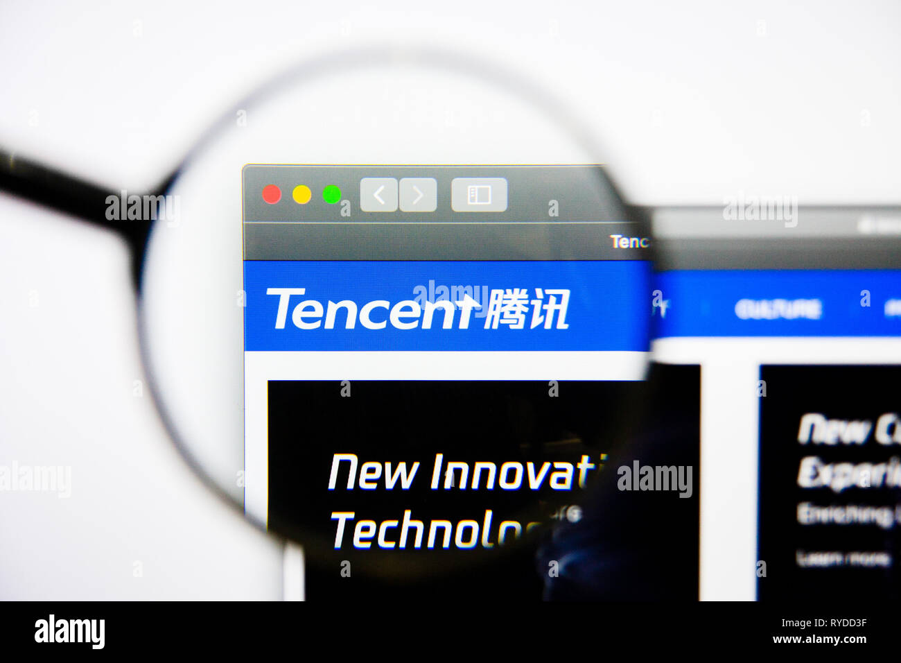 Los Angeles, California, USA - 25 January 2019: Tencent Holdings ...
