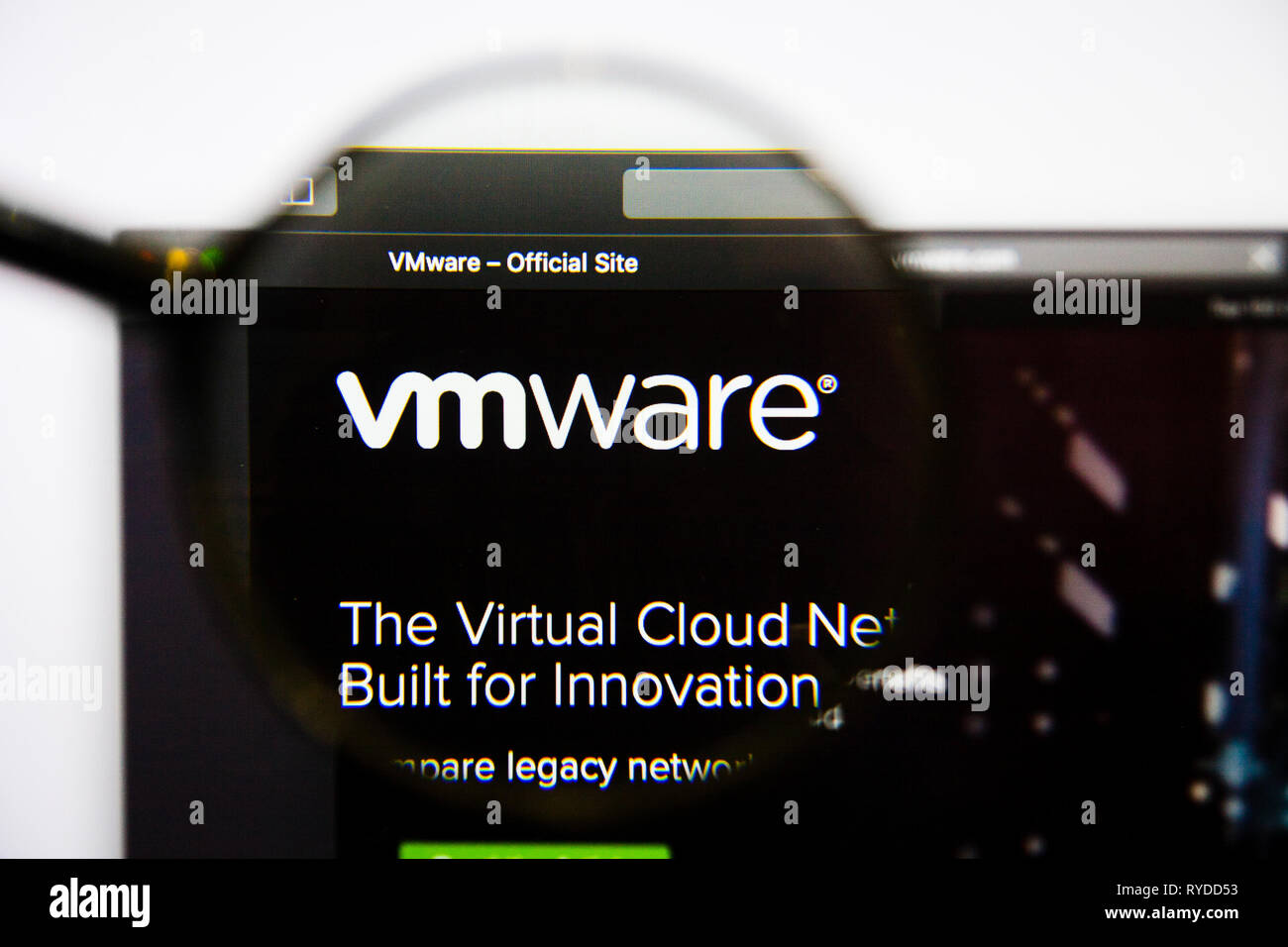 Los Angeles, California, USA - 25 January 2019: VMware website homepage ...