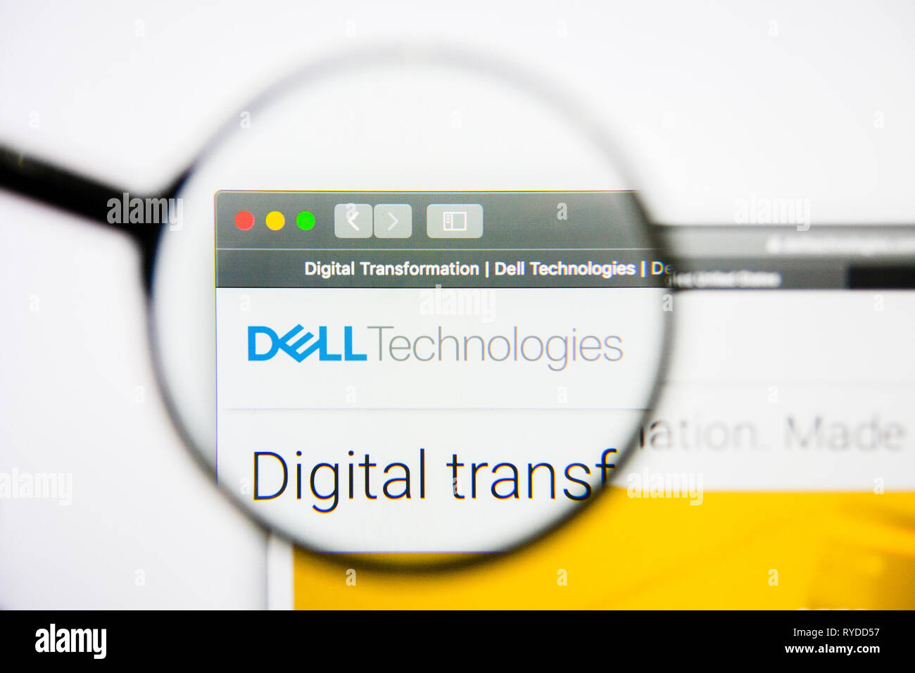 Los Angeles, California, USA - 25 January 2019: Dell Technologies ...