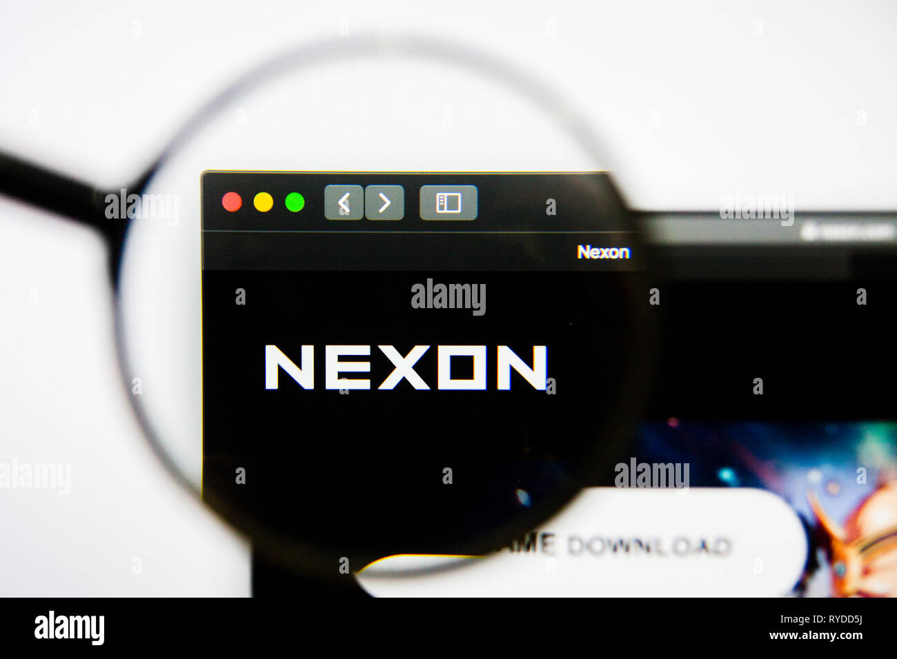 Los Angeles, California, USA - 25 January 2019: NEXON website homepage ...