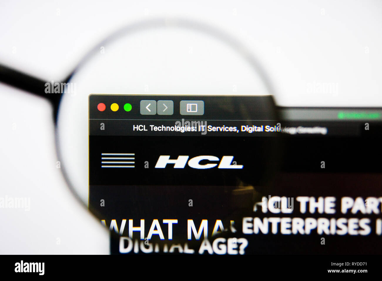 Los Angeles, California, USA - 25 January 2019: HCL Technologies ...