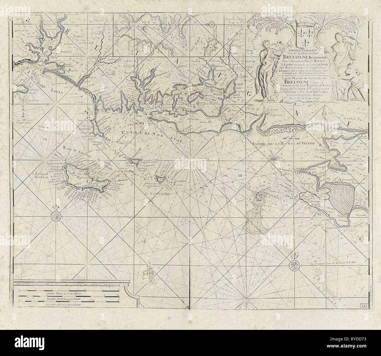 Groix map hi-res stock photography and images - Alamy