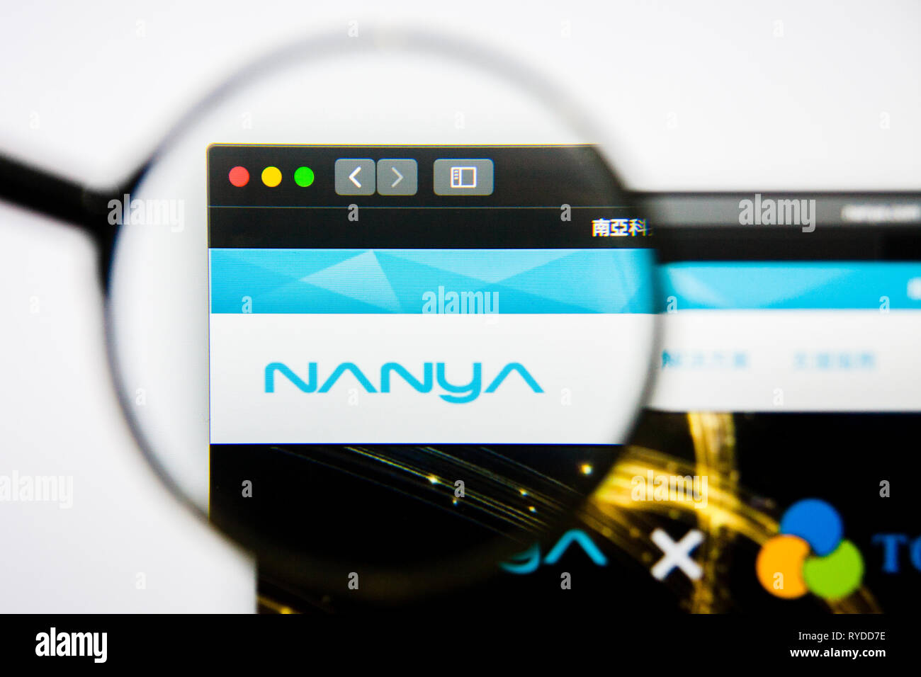 Los Angeles, California, USA - 25 January 2019: Nanya Technology ...