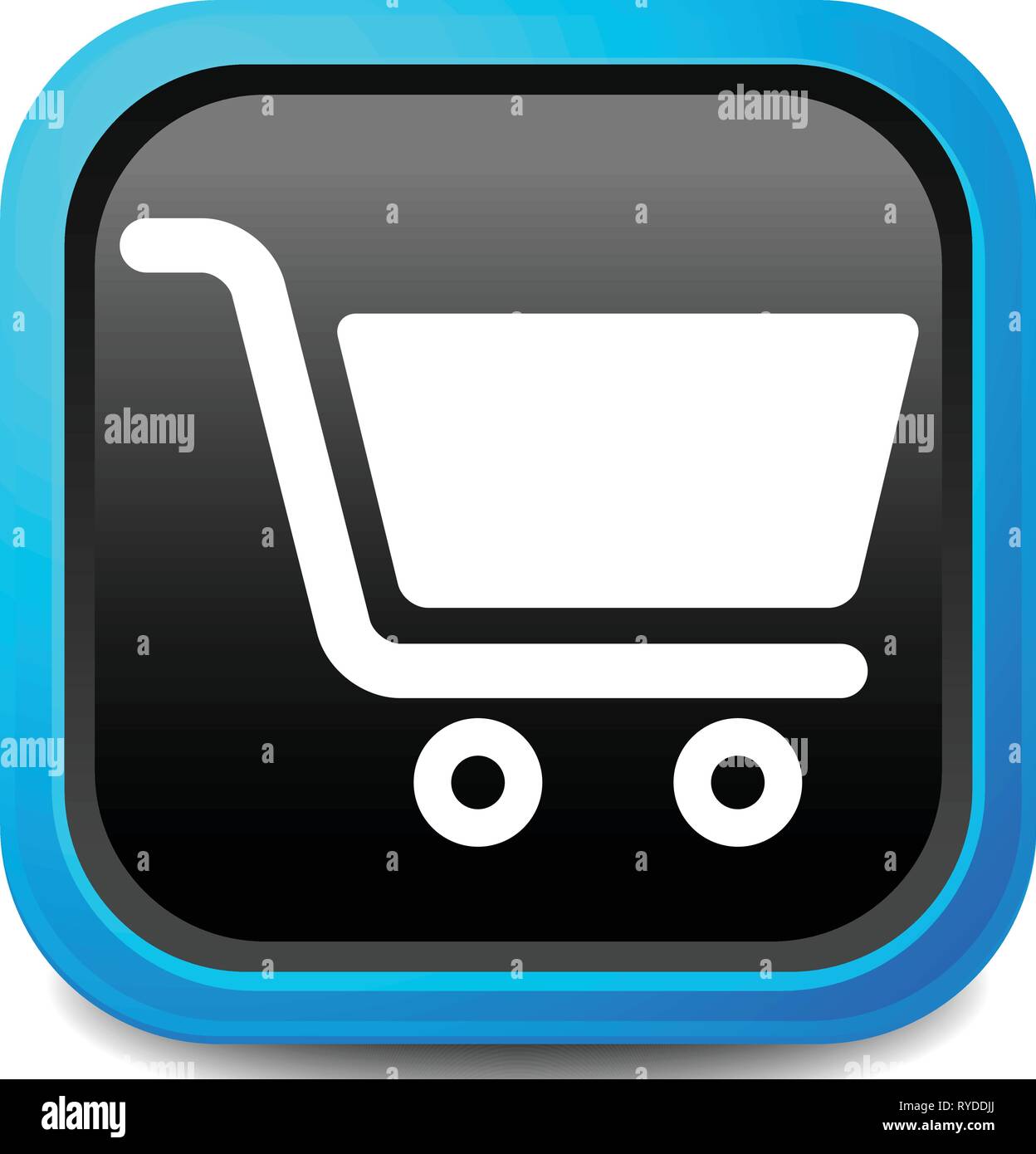 Icon with shopping cart symbol. Ecommerce, online store checkout icon ...