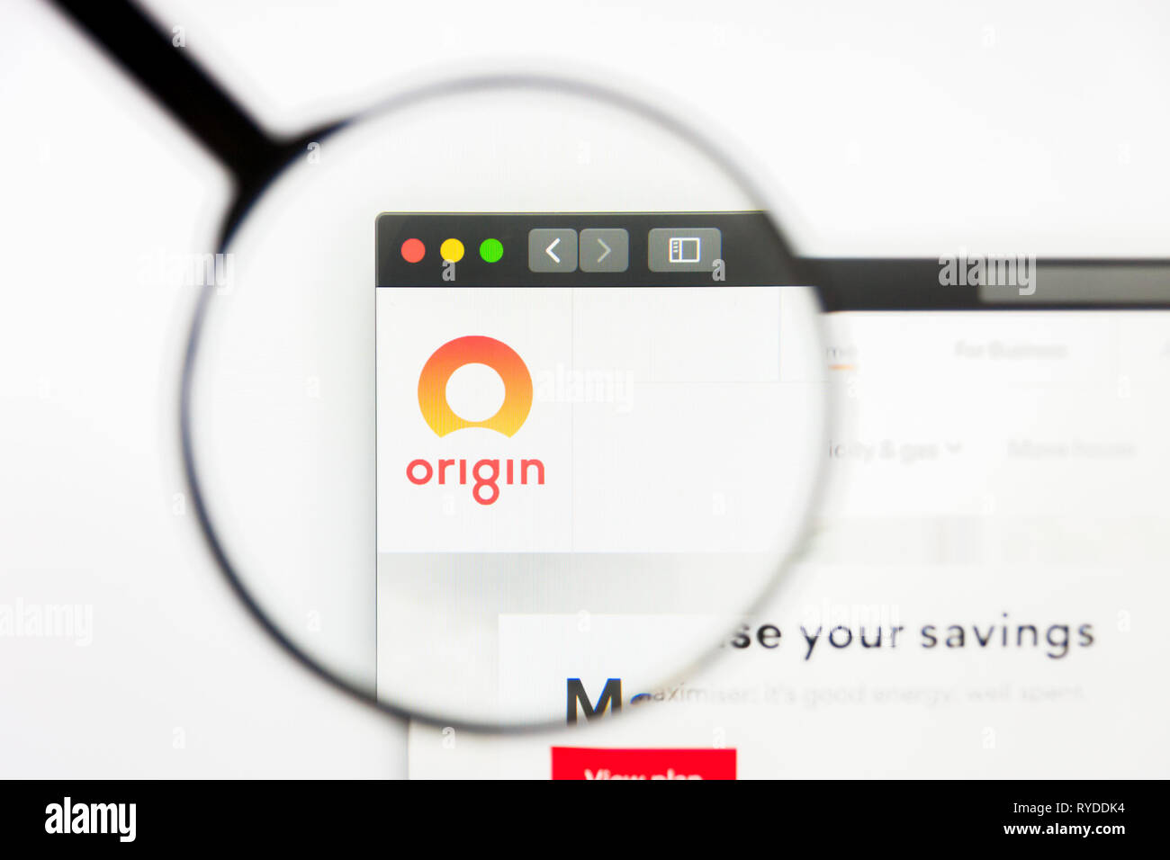Origin energy logo hi-res stock photography and images - Alamy