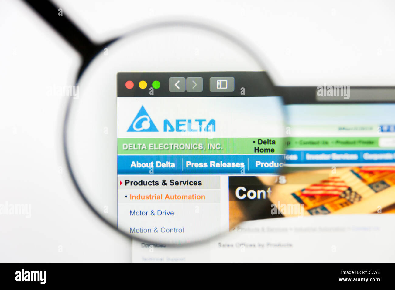 Delta electronics logo hi-res stock photography and images - Alamy