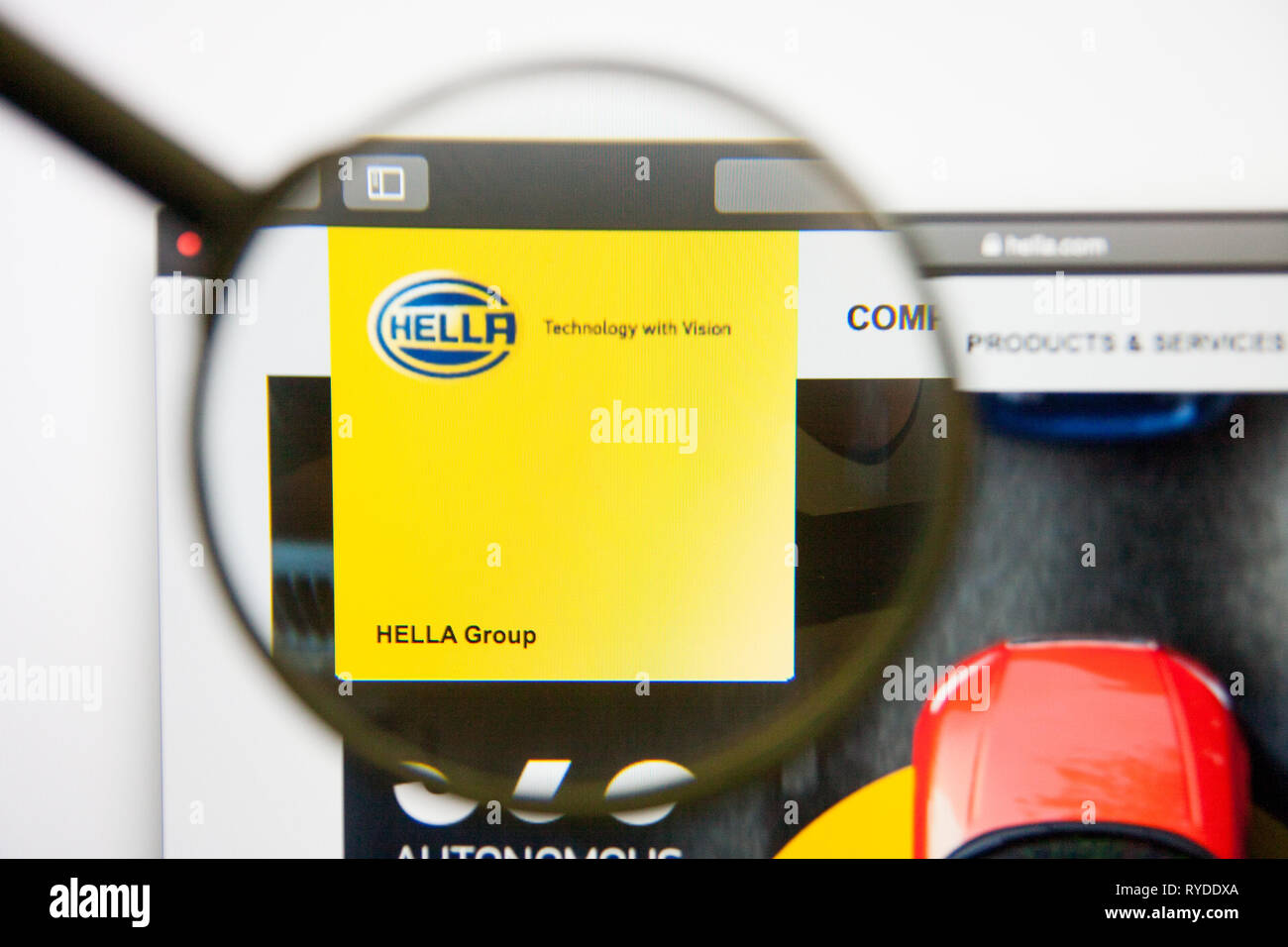 Los Angeles, California, USA - 14 February 2019: Hella Kgaa Hueck ...