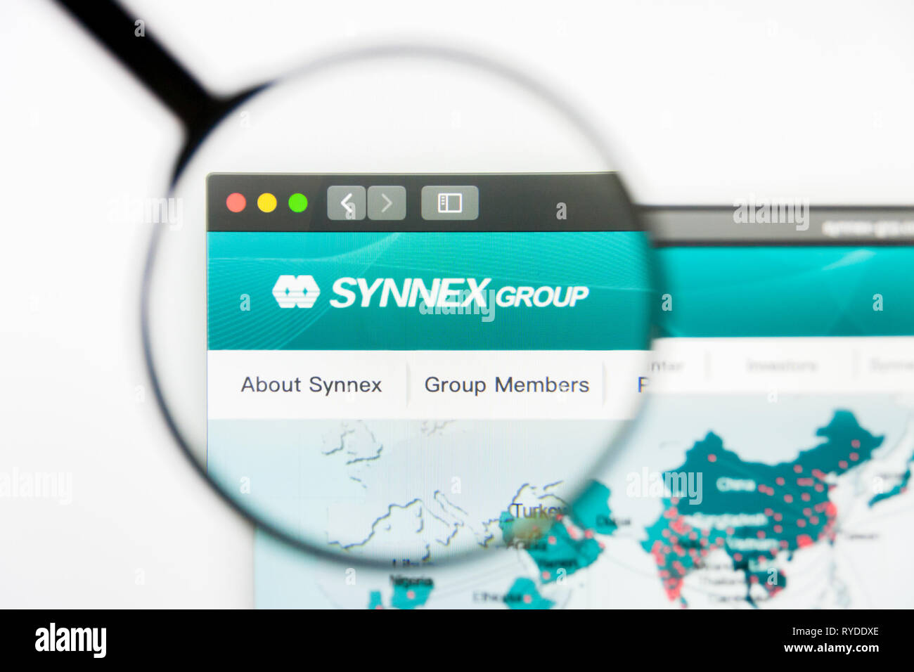 Los Angeles, California, USA - 12 March 2019: Illustrative Editorial, Synnex Technology Intl ...