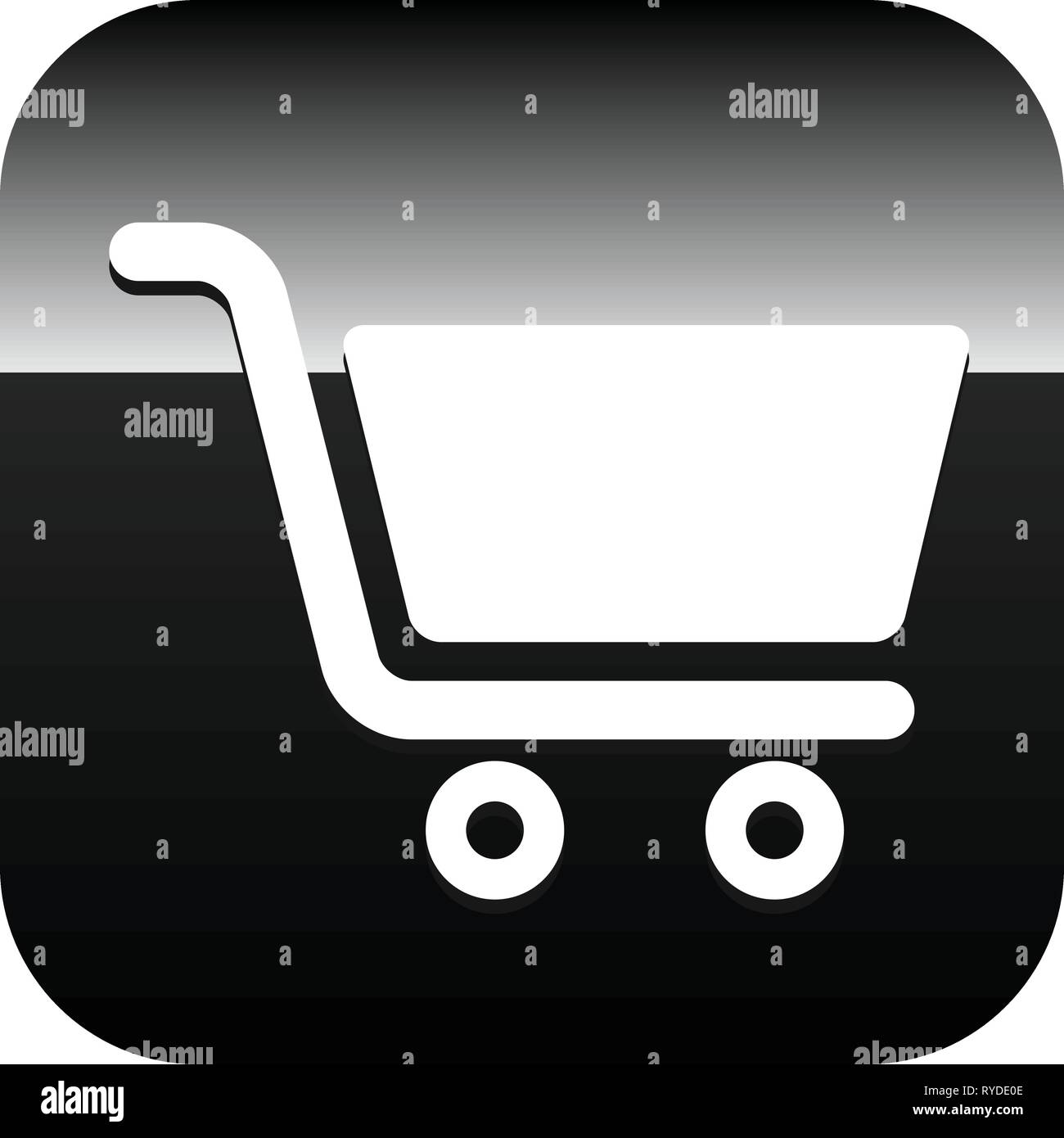 Icon with shopping cart symbol. Ecommerce, online store checkout icon ...