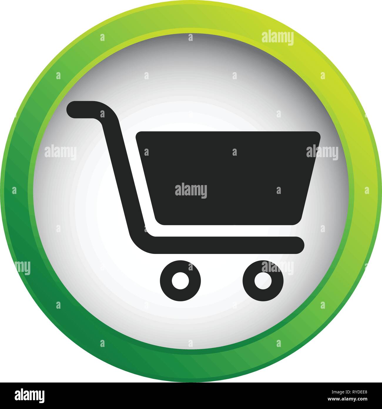 Icon with shopping cart symbol. Ecommerce, online store checkout icon ...
