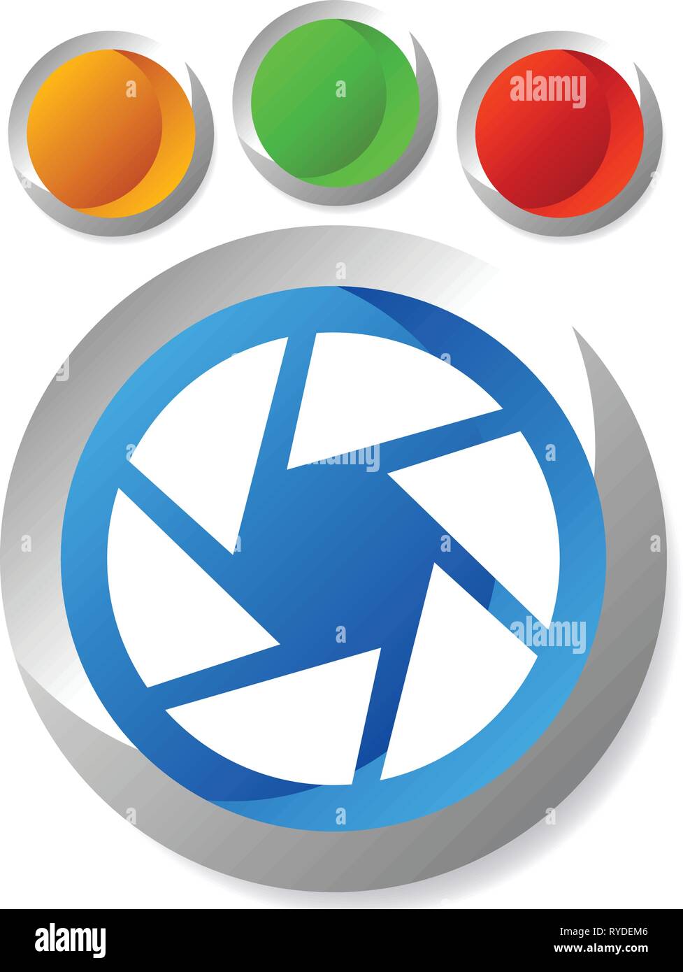 Camera lens icon. Photography, diaphragm concept icon Stock Vector ...