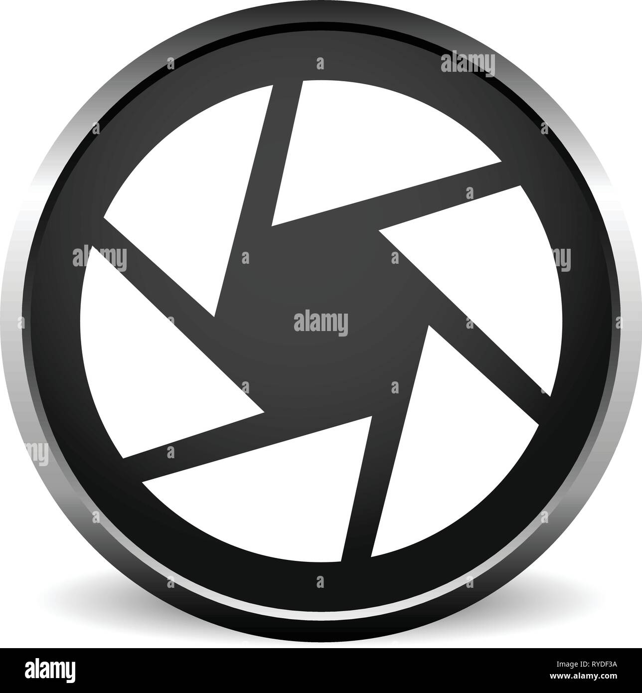 Camera lens icon. Photography, diaphragm concept icon Stock Vector ...