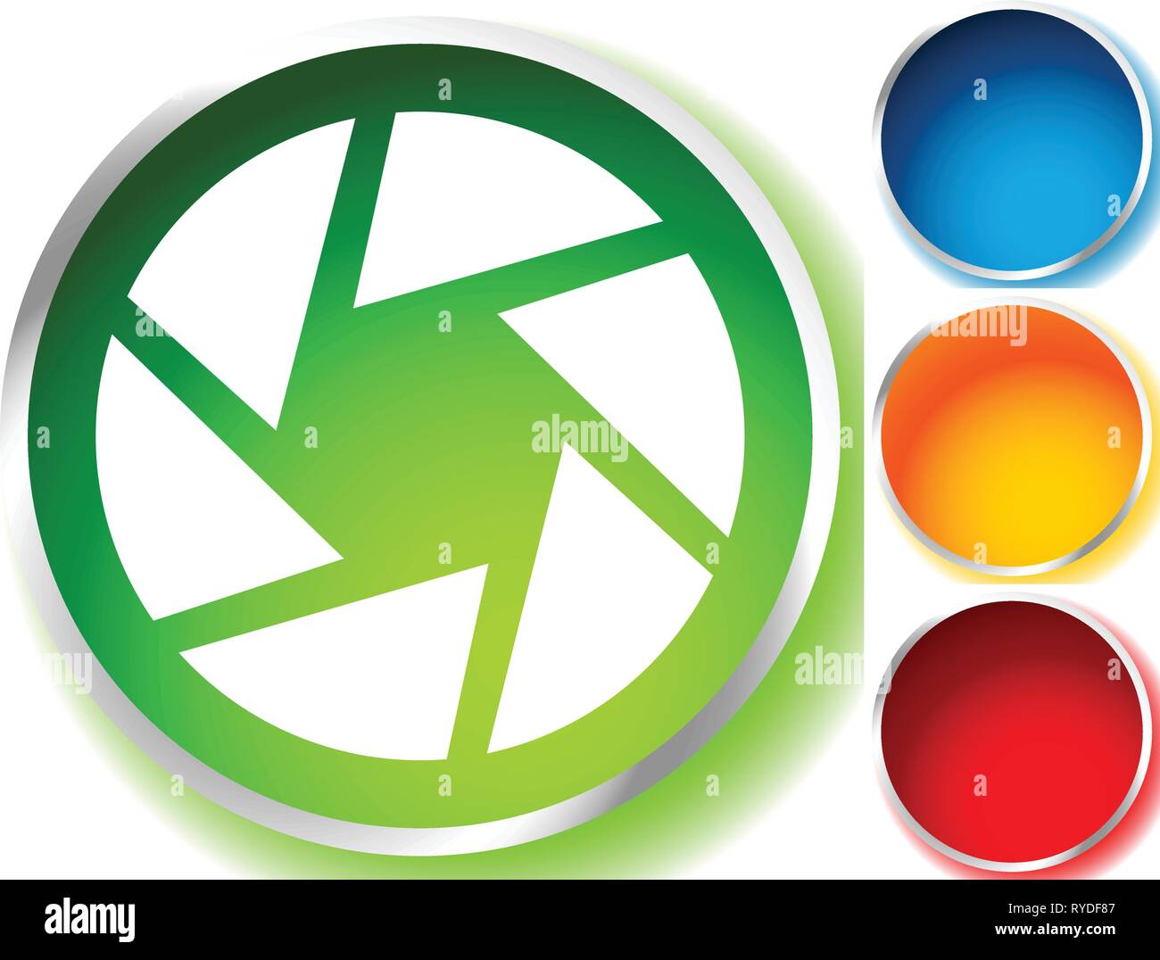 Camera lens icon. Photography, diaphragm concept icon Stock Vector ...