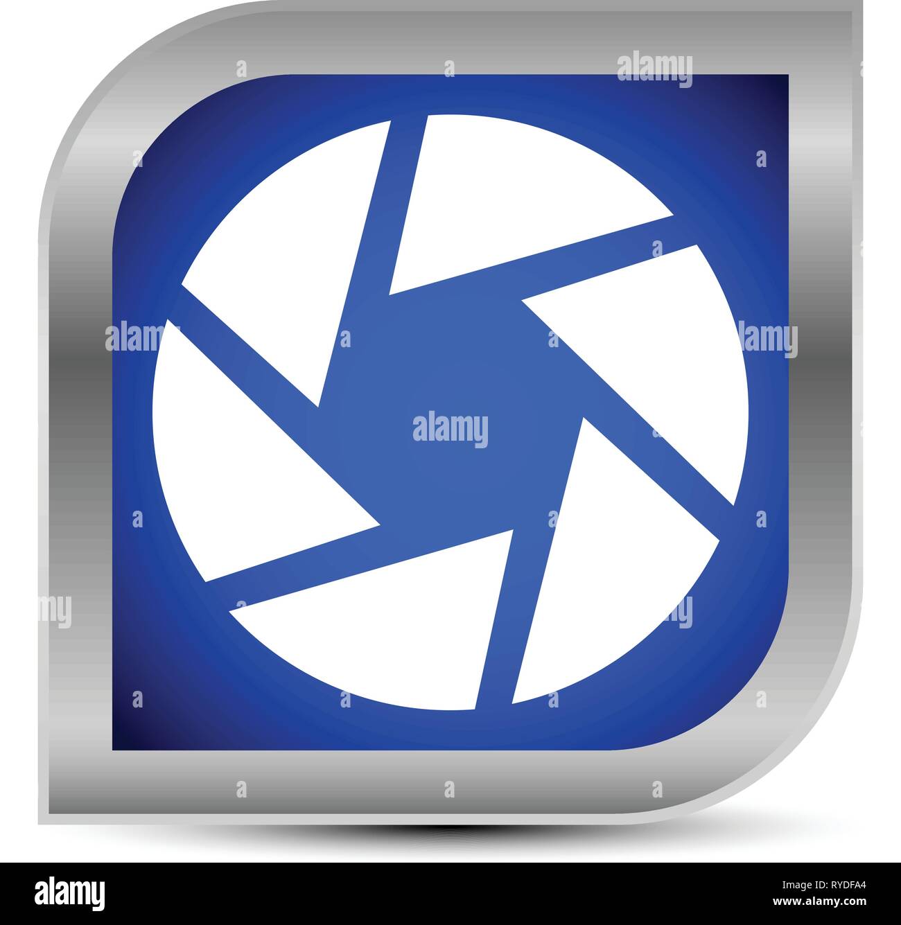 Camera lens icon. Photography, diaphragm concept icon Stock Vector ...