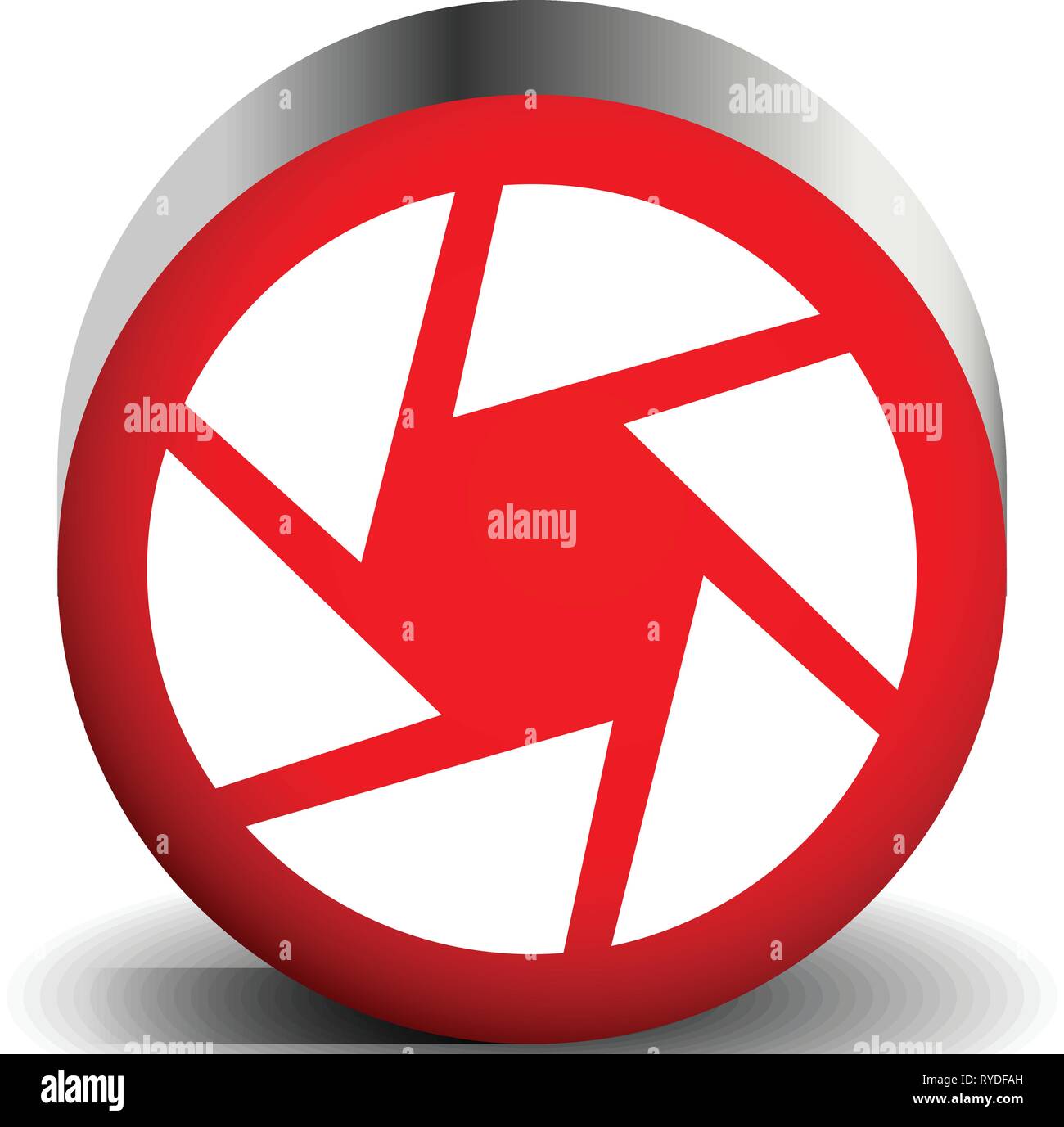 Camera lens icon. Photography, diaphragm concept icon Stock Vector ...