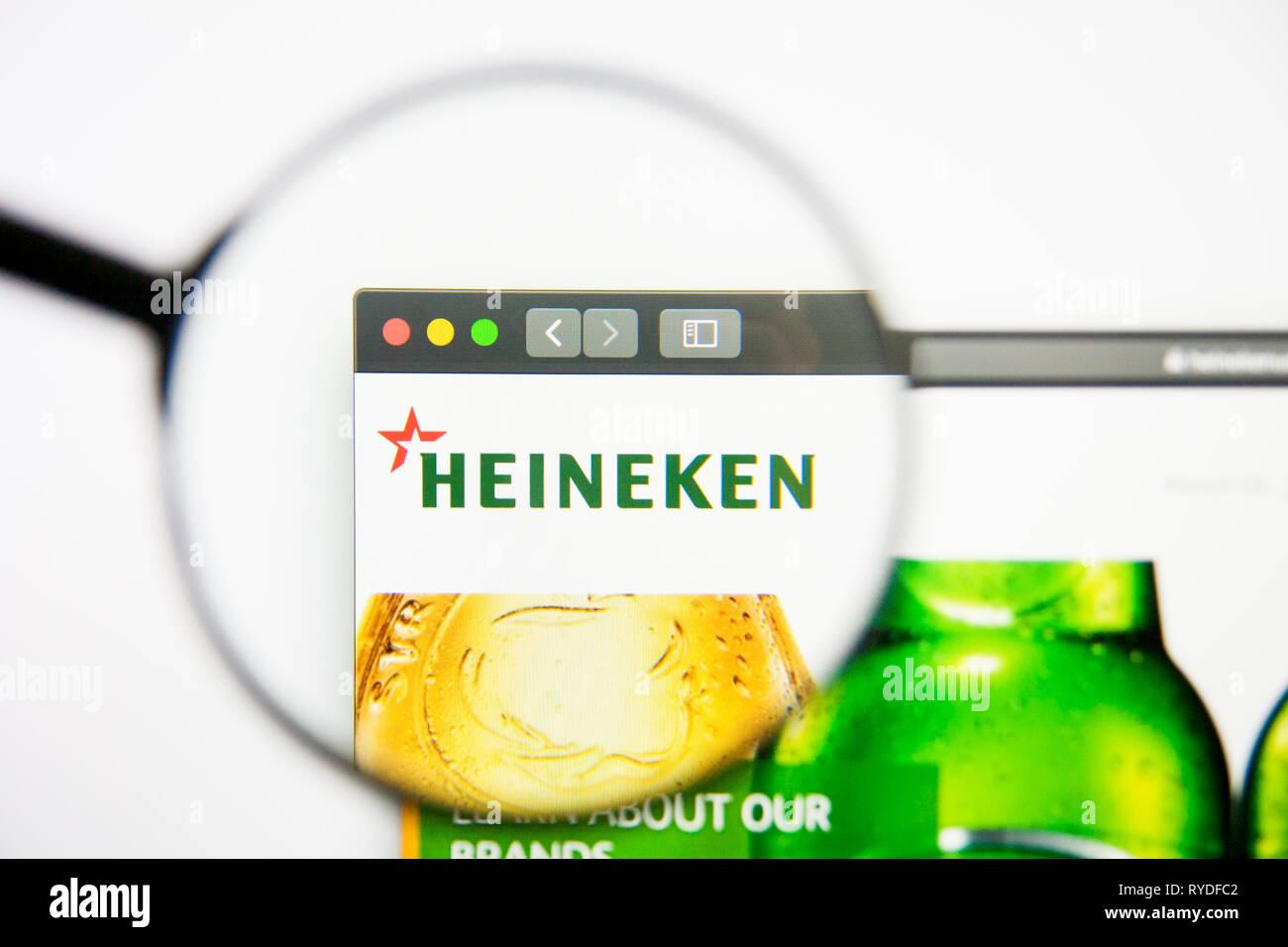 Los Angeles, California, USA - 28 February 2019: Heineken website ...