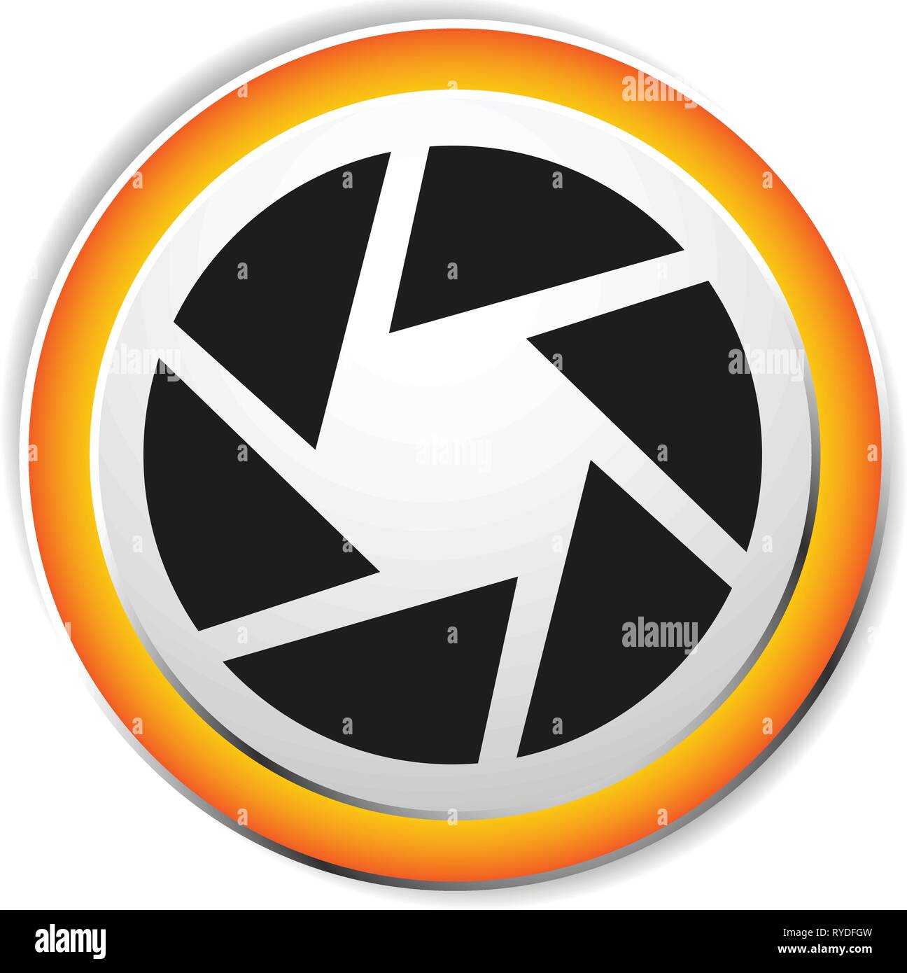 Camera lens icon. Photography, diaphragm concept icon Stock Vector ...