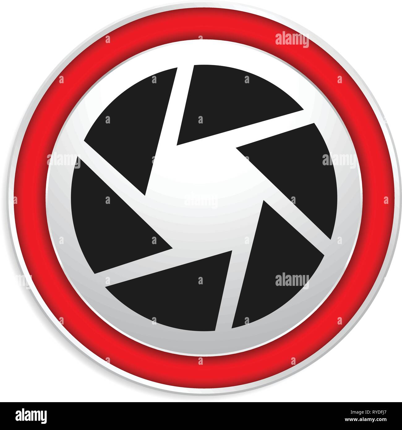 Camera lens icon. Photography, diaphragm concept icon Stock Vector ...