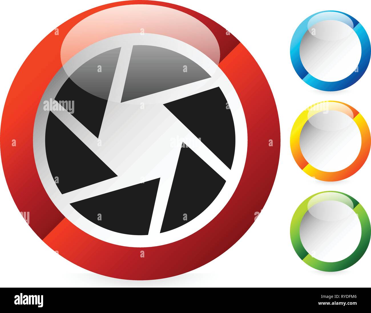 Camera lens icon. Photography, diaphragm concept icon Stock Vector ...