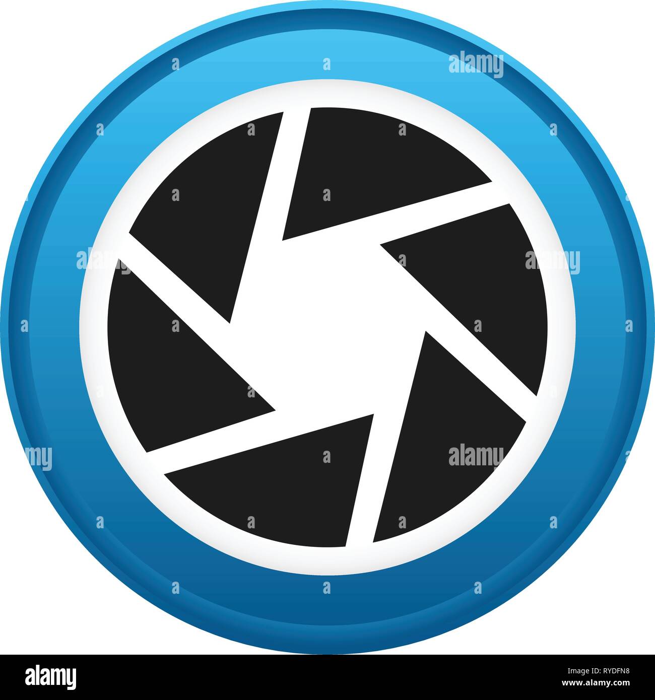 Camera lens icon. Photography, diaphragm concept icon Stock Vector ...