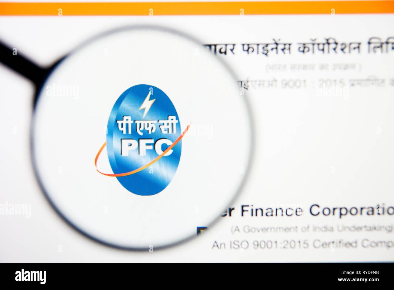 Los Angeles, California, USA - 28 February 2019: Power Finance website ...