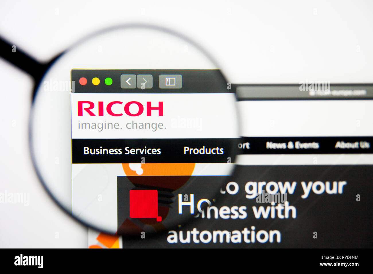 Ricoh logo hi-res stock photography and images - Alamy