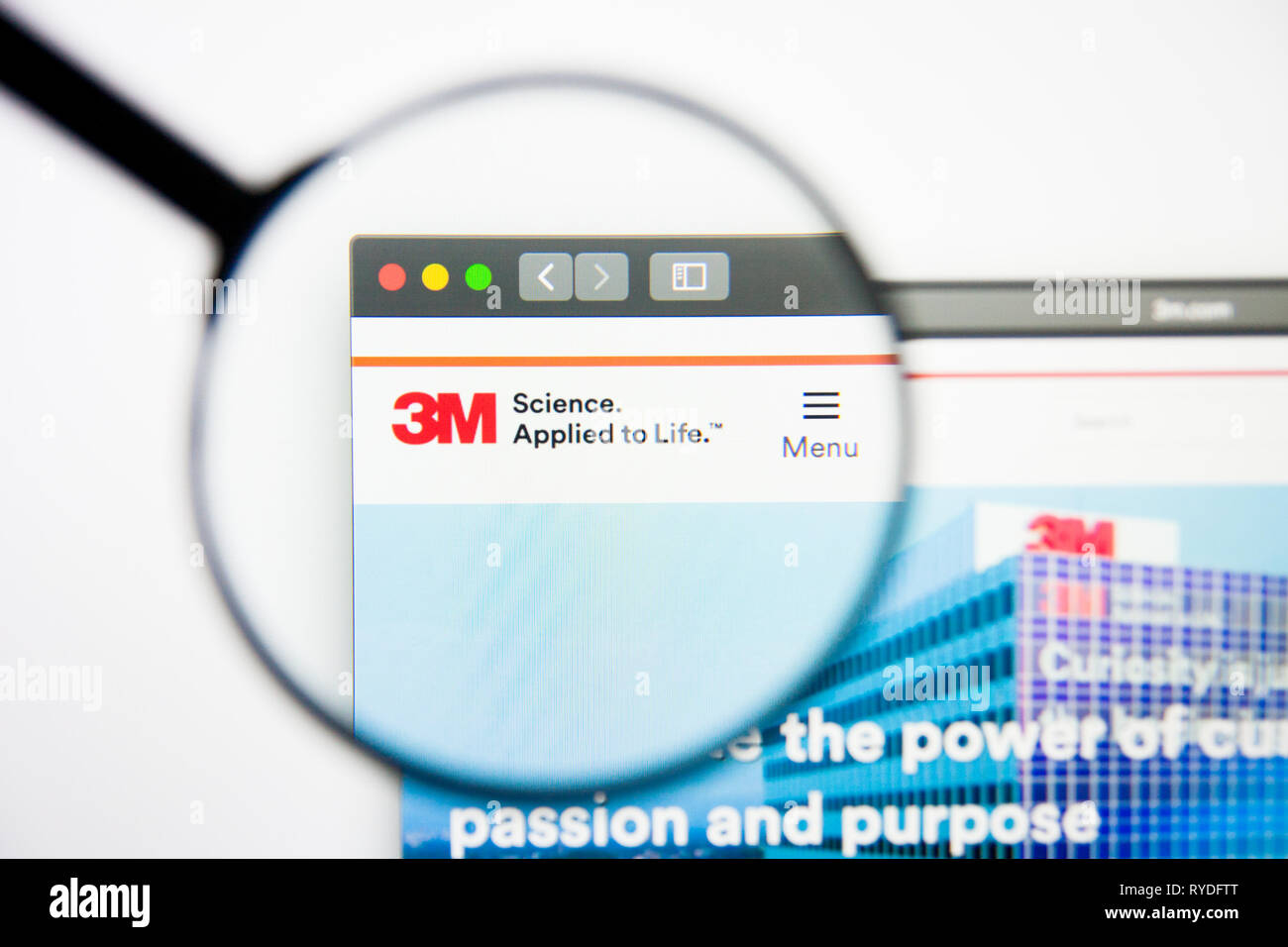 Los Angeles, California, USA - 5 March 2019: 3M website homepage. 3M ...