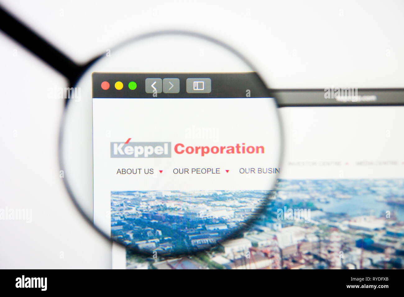 Los Angeles, California, USA - 5 March 2019: Keppel website homepage ...