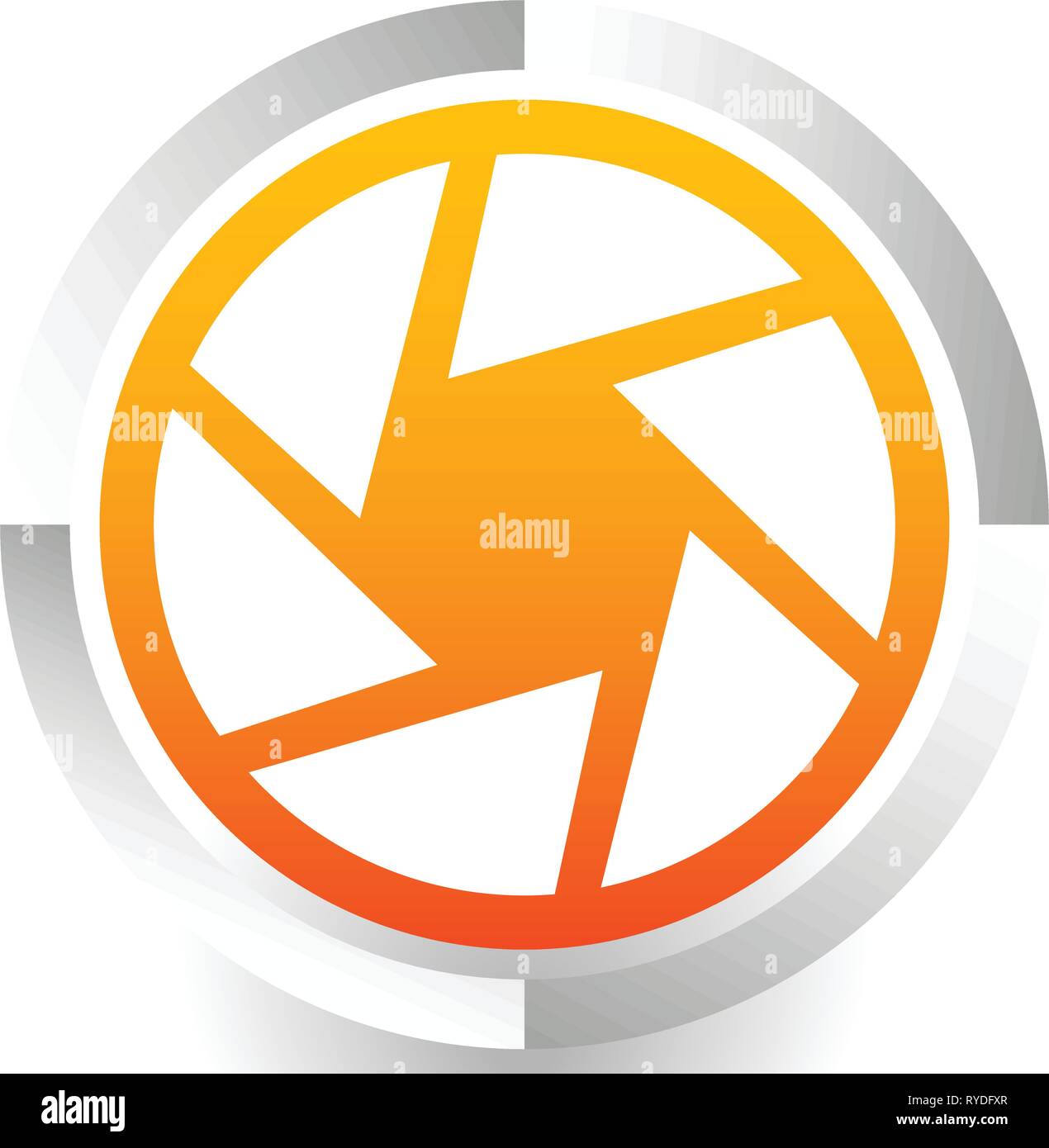 Camera lens icon. Photography, diaphragm concept icon Stock Vector ...
