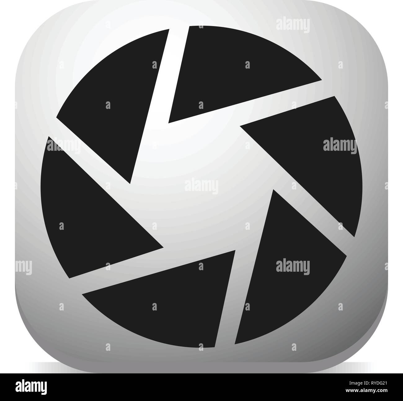Camera lens icon. Photography, diaphragm concept icon Stock Vector ...
