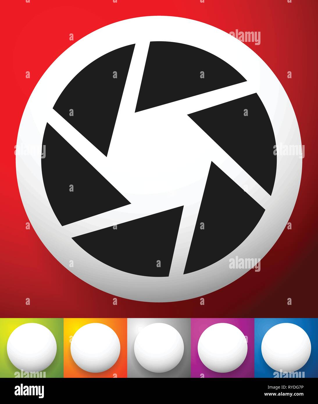 Camera lens icon. Photography, diaphragm concept icon Stock Vector ...